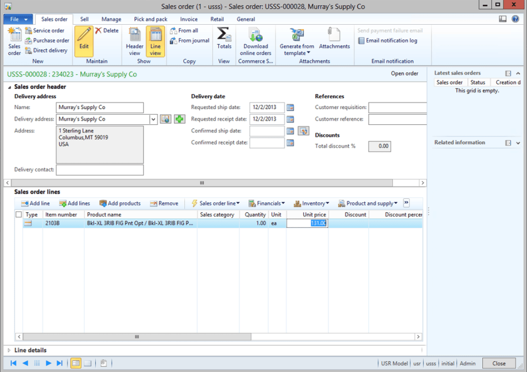 Enter Sales Orders Over the Web Using The Sales Portal | Dynamics AX ...