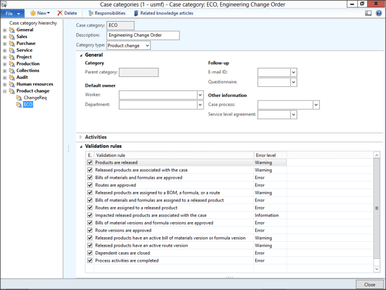 Manage Engineering Change Orders Through Cases | Dynamics AX Tip Of The Day