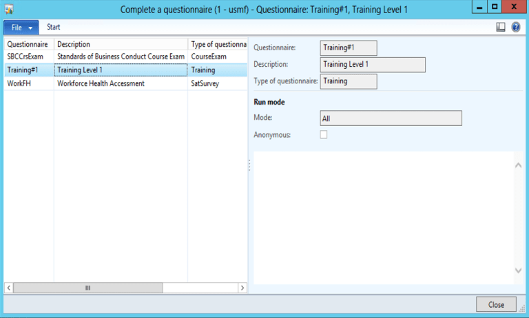 Add Media To Questionnaires To Create Visual Training Exercises and Certifications | Dynamics AX ...