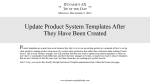 Update Product System Templates After They Have Been Created | Dynamics ...