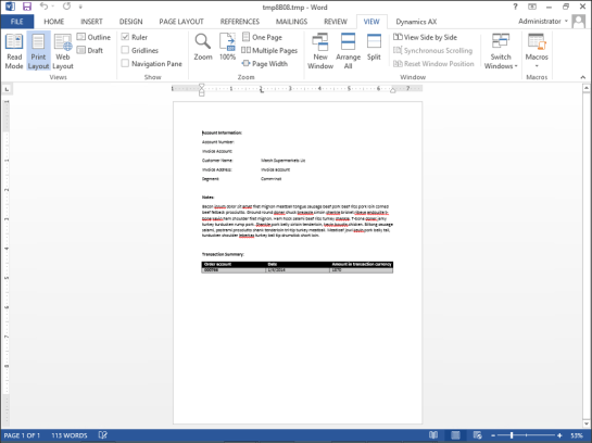 Use Word Templates to Generate Standard Customer Correspondence ...