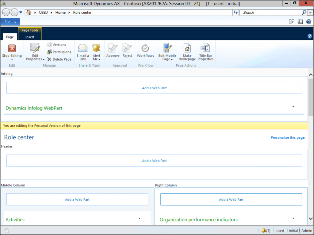 Embedding PowerView Reports Into Your Role Centers | Dynamics AX Tip Of ...