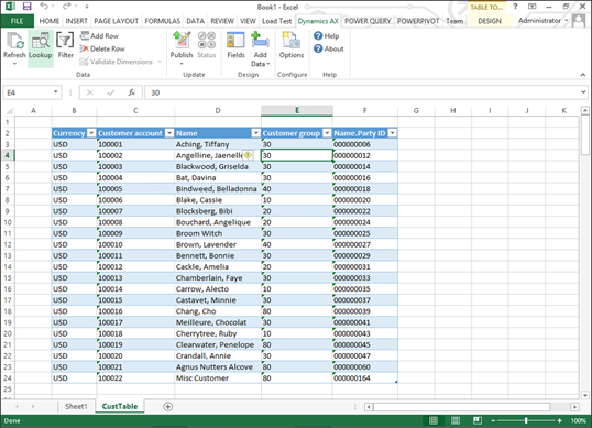 Perform Field Lookups Directly From Excel | Dynamics AX Tip Of The Day